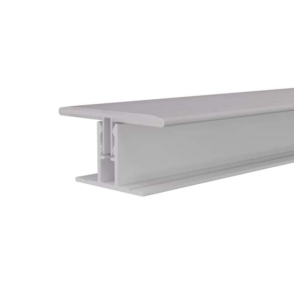 NewTechWood Alusions 1 in. x 2.19 in. x 8 ft. Icelandic Smoke White ...