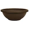 THE HC COMPANIES 20 in. L x 20 in. W x 7 in. Resin H Brown Garden Bowl ...