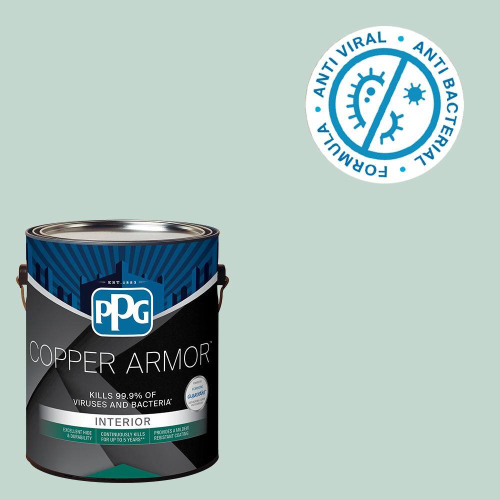 COPPER ARMOR 1 gal. PPG1138-2 Geyser Semi-Gloss Antiviral and ...