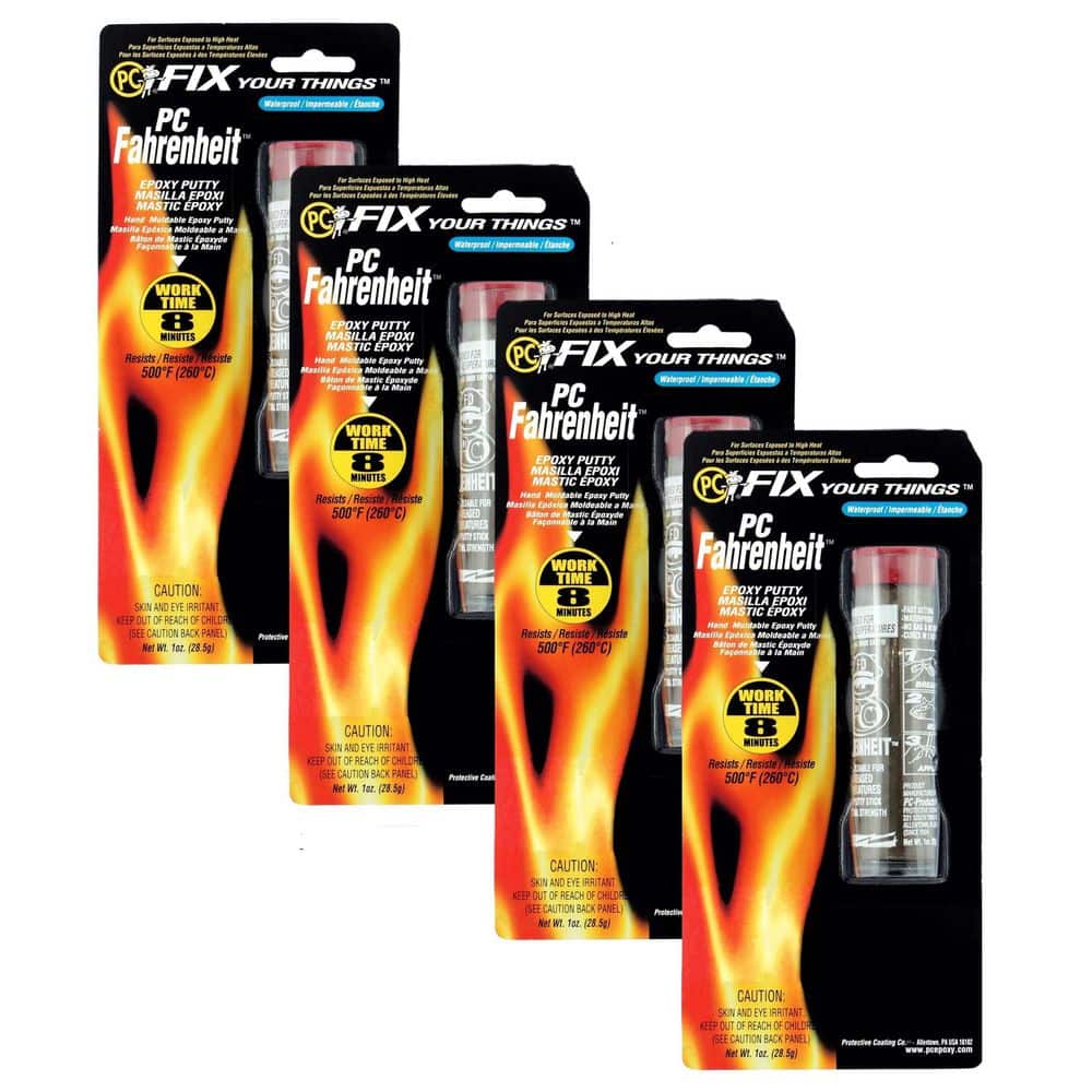 PC Products PC-Fahrenheit 1 oz. Putty Epoxy, 4-Pack 24546 - The Home Depot