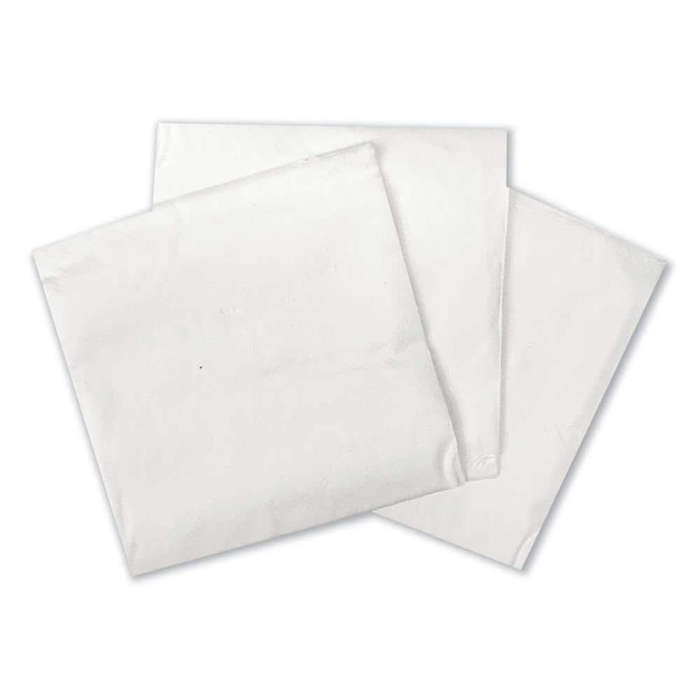GEN Cocktail Napkins, 1-Ply, 9 in. x 9 in., White, 500/Pack, 8 Packs ...