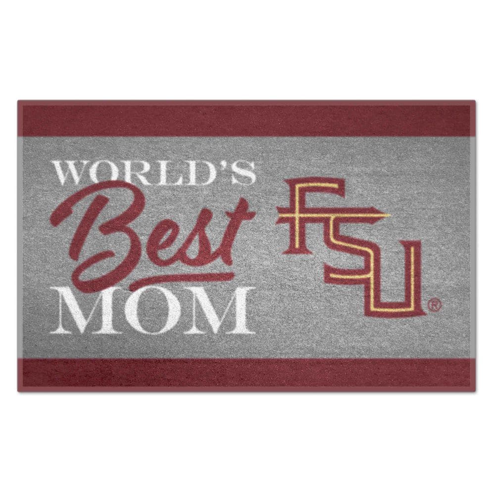 FANMATS Florida State Seminoles Garnet World's Best Mom 19 in. x 30 in ...