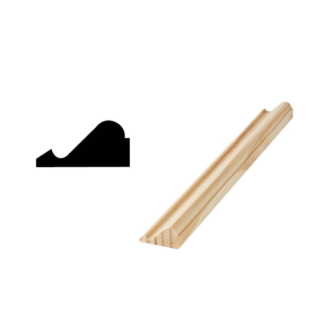 Woodgrain Millwork WM 163 11/16 in. x 1-3/8 in. x 96 in. Solid Pine ...