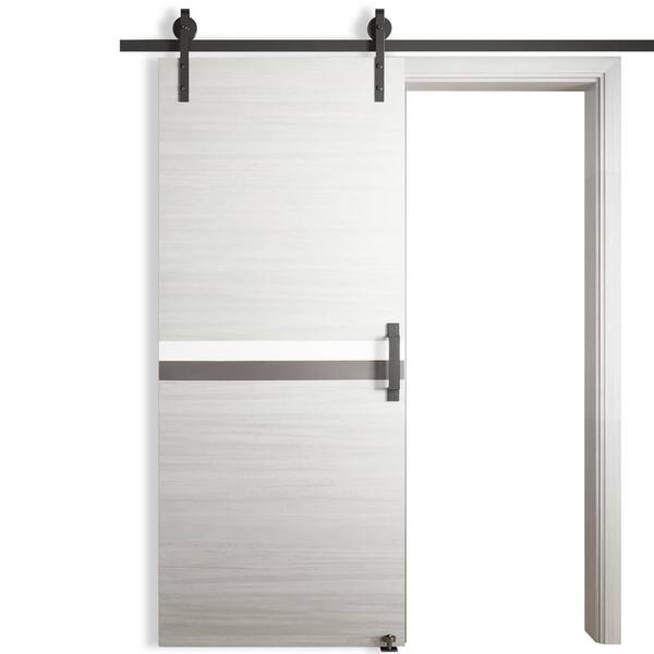 WRIGHTMASTER 28 in. x 84 in. Gray Melamine Integrated Finish MDF ...