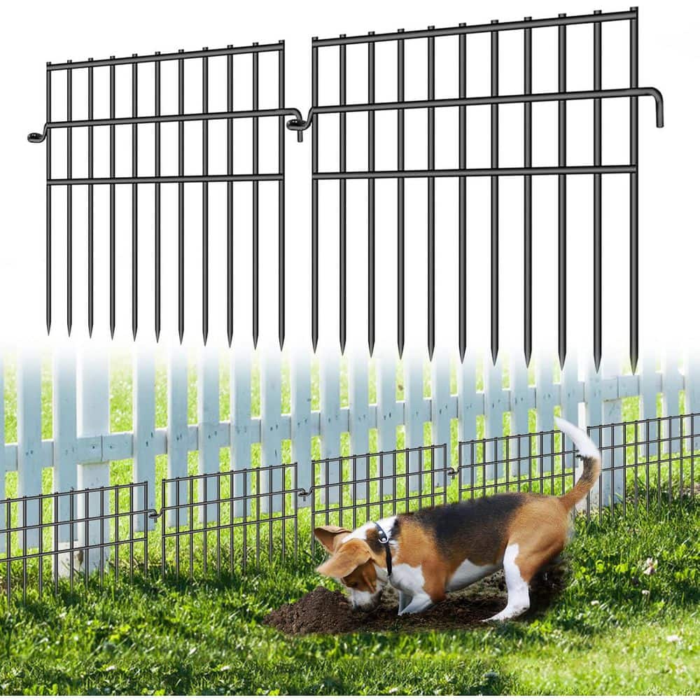 Justincity 13 in. Outdoor Garden Animal Barrier Fence with 1.44 in. Gap ...