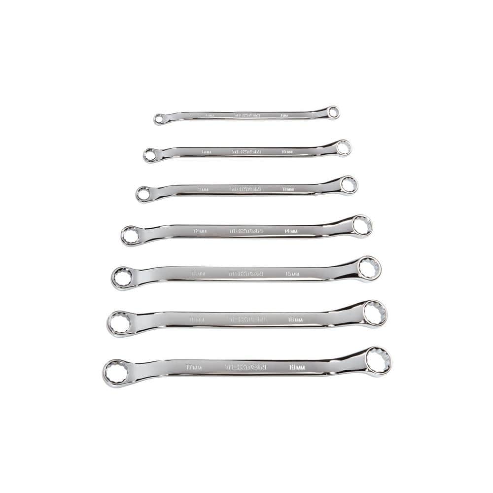 Tekton 45 Degree Offset Box End Wrench Set 7 Piece 6 19 Mm Wbe24007