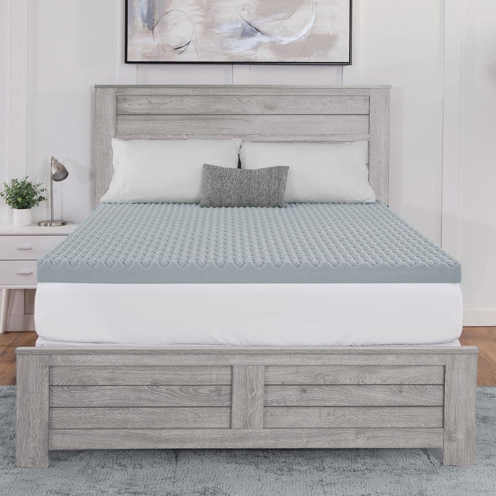 Dream Serenity Peak Comfort 2 in. Full Memory Foam Mattress Topper 70 ...
