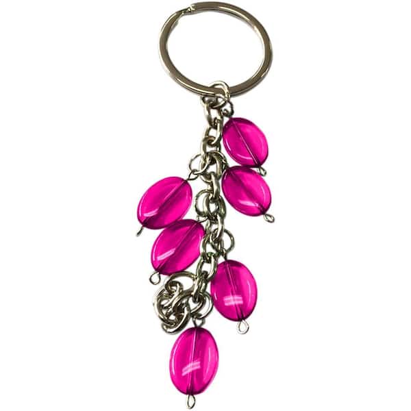 HY-KO Pink Jewel Key Ring KH443 - The Home Depot