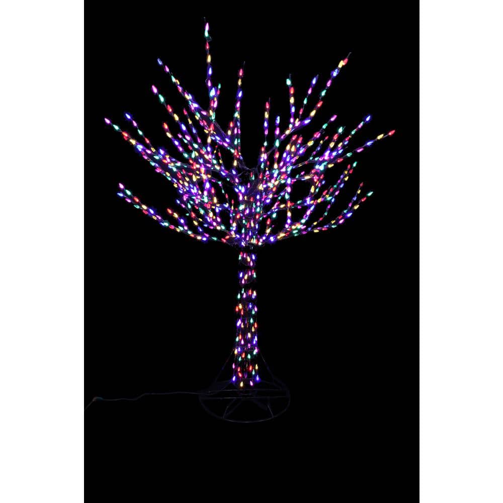 Home Accents Holiday 96 in. LED Pre-Lit Bare Branch Tree with ...