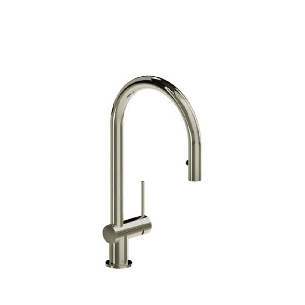 ROHL Azure Single Handle Pull Down Sprayer Kitchen Faucet in Polished ...