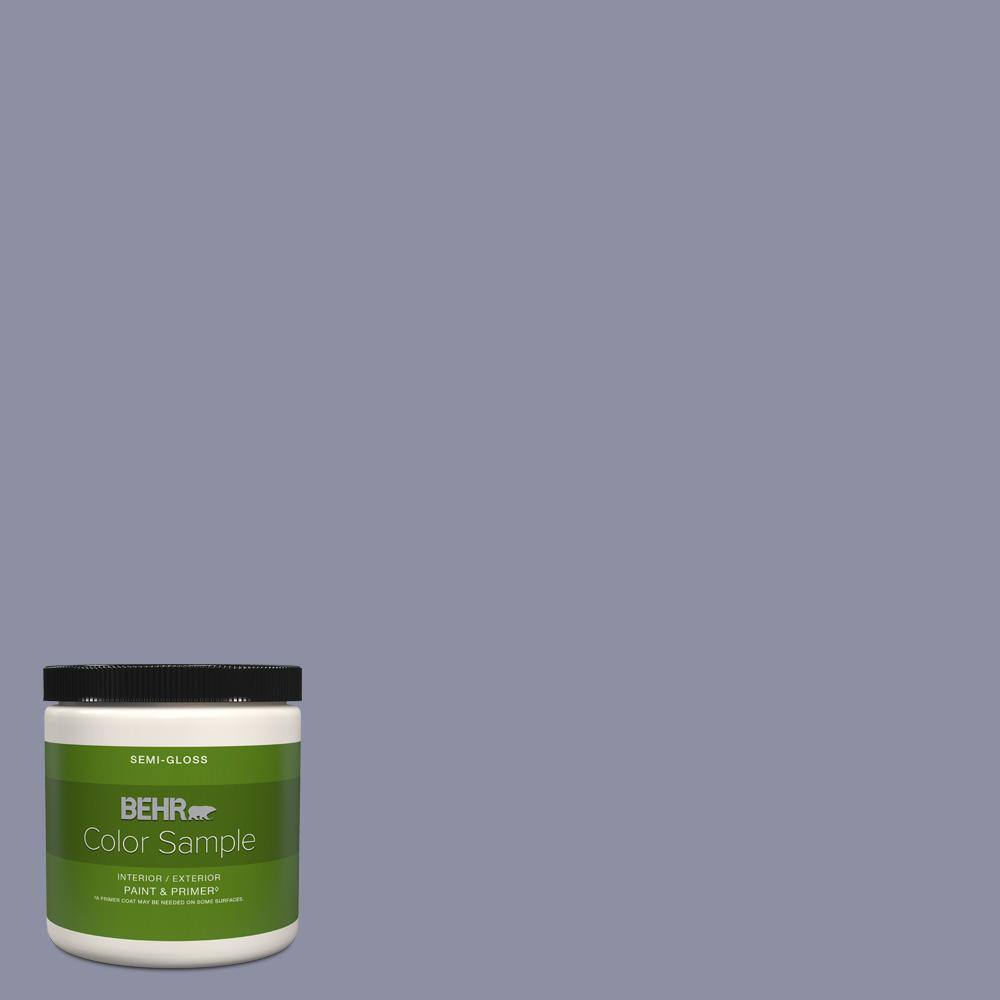 BEHR PREMIUM PLUS 8 oz. #S550-4 Camelot Semi-Gloss Interior/Exterior ...