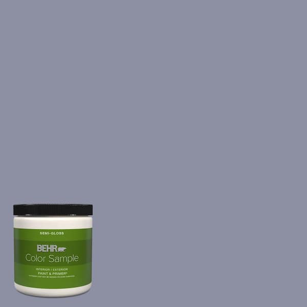 BEHR PREMIUM PLUS 8 oz. #S550-4 Camelot Semi-Gloss Interior/Exterior ...