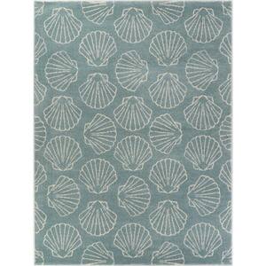 BALTA Bowien Navy 8 ft. x 10 ft. Border Area Rug 3091770