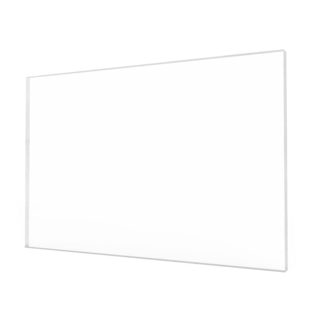 Fab Glass and Mirror Plexiglass 8 in. x 12 in. Clear Rectangular ...