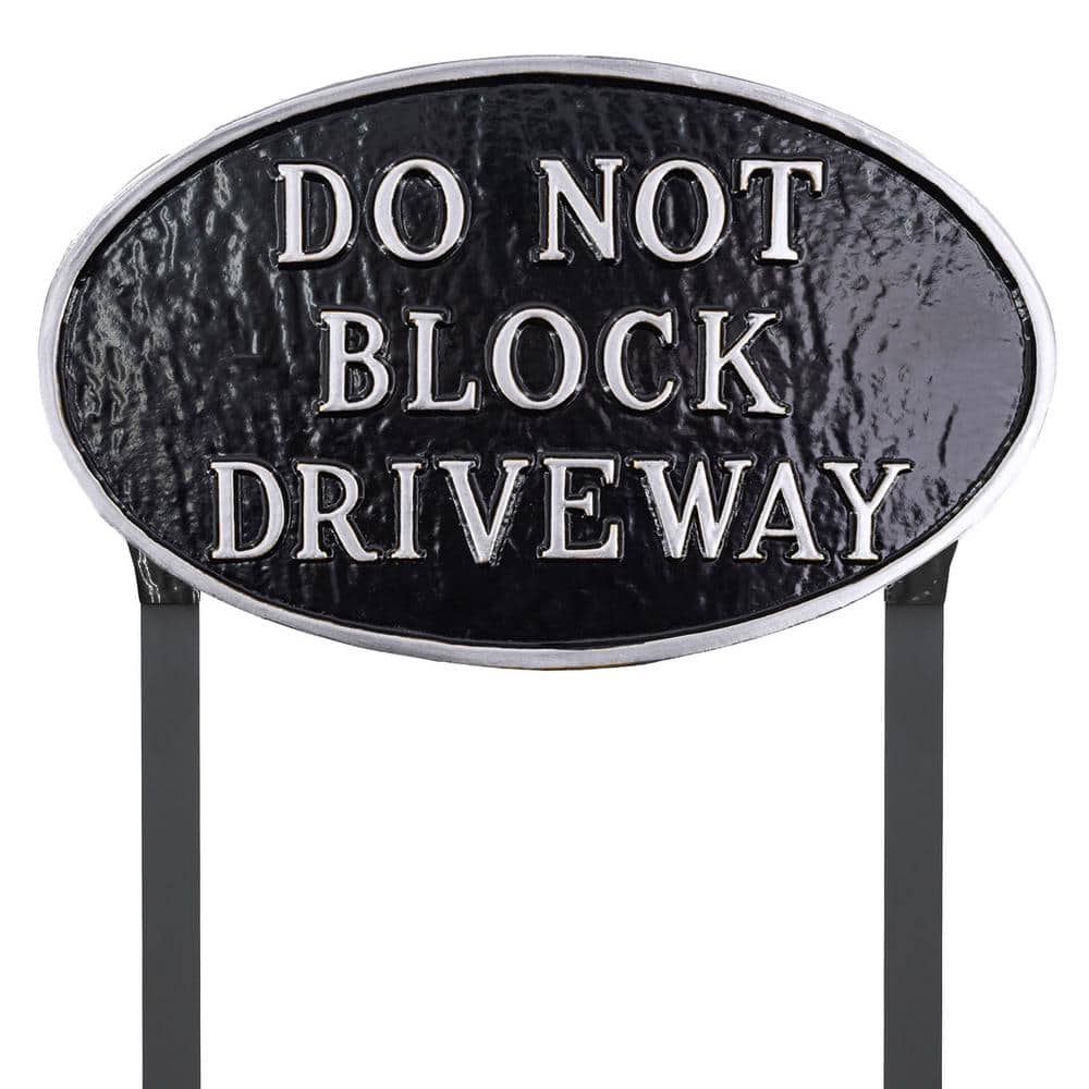 Montague Metal Products 10 in. x 18 in. Large Oval Do Not Block ...
