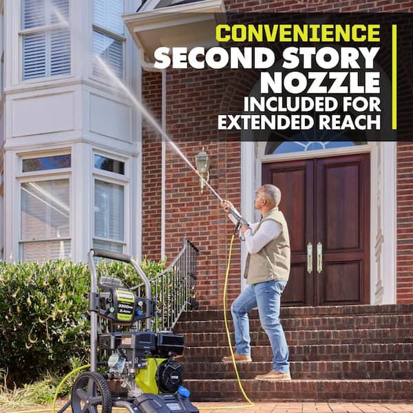 RYOBI 3300 PSI 2.4 GPM Cold Water Gas Pressure Washer with 212cc Engine ...