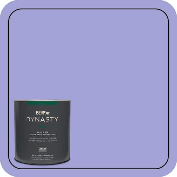 BEHR DYNASTY 1 qt. #P550-4 Water Hyacinth Semi-Gloss Enamel Exterior ...
