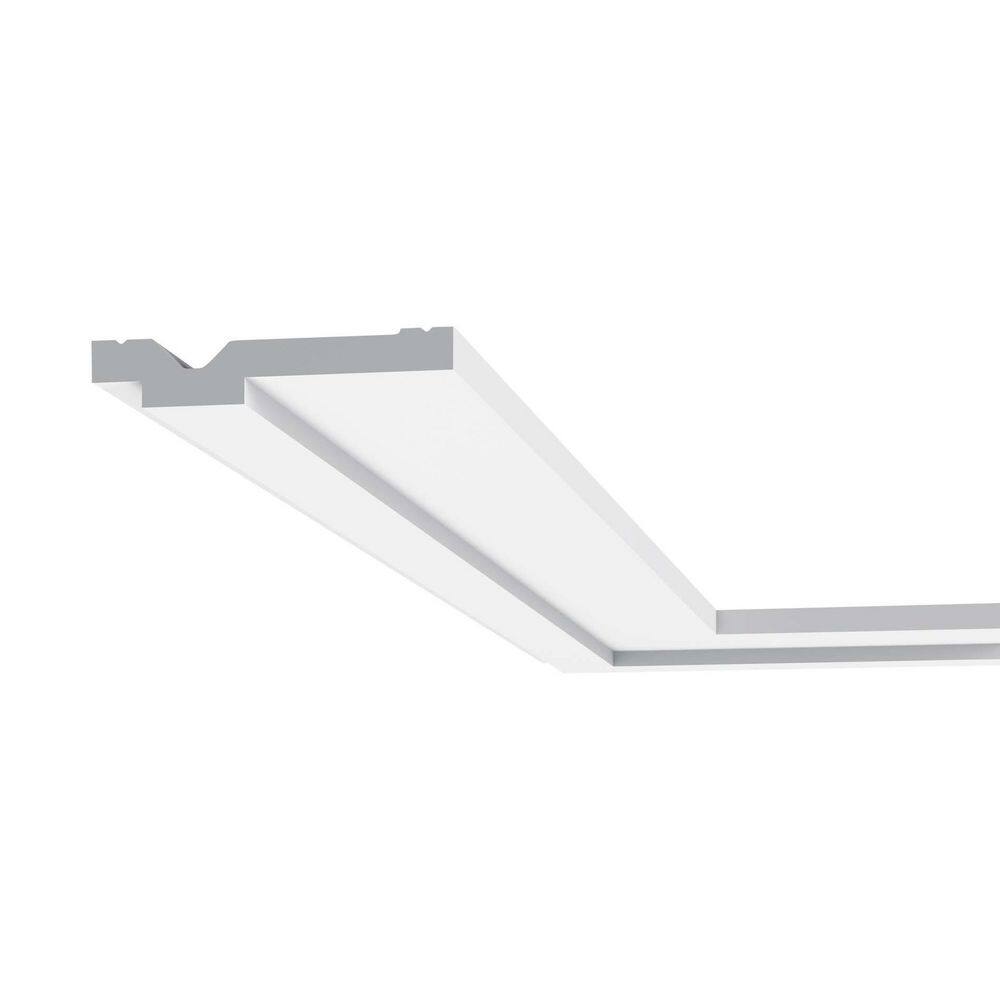 ORAC DECOR 2-3/4 in. x 1/2 in. x 78-3/4 in. Primed White Plain ...