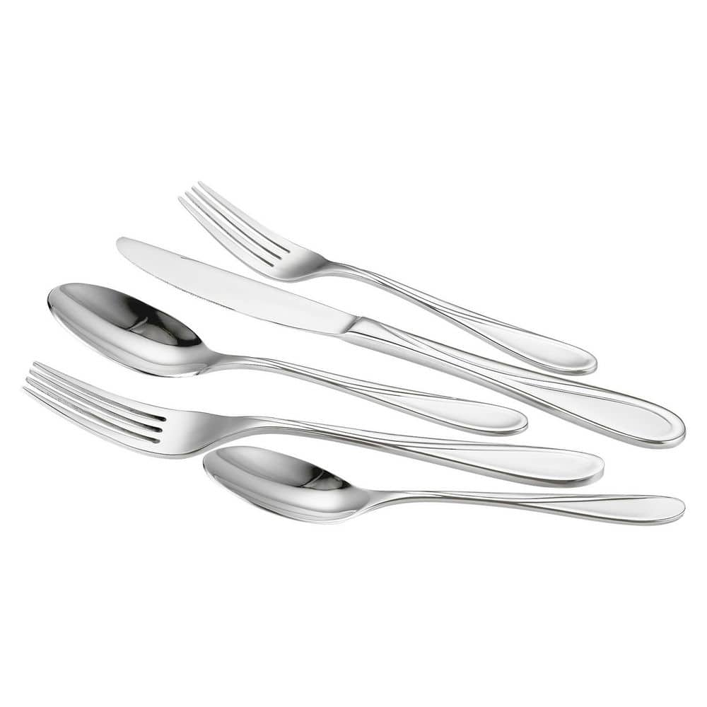 SVOPES 45-Piece Stainless Steel Flatware Set, Food-Grade Cutlery ...