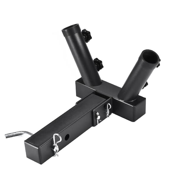 MOEPISY 11.8 in. Alloy Steel Trailer Hitch Flagpole Mount, 2 Mounting ...