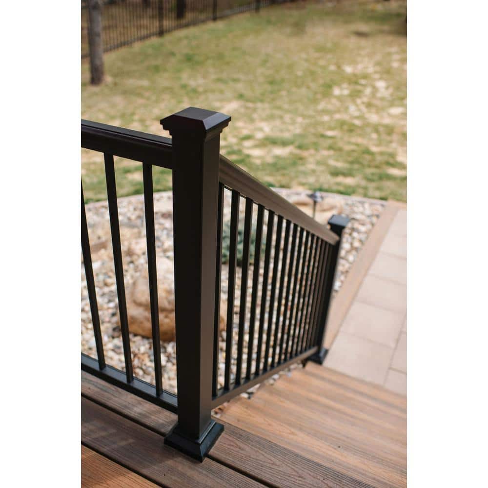 Buy 36 in. x 6 ft. Bronze Powder Coated Aluminum Preassembled Deck ...