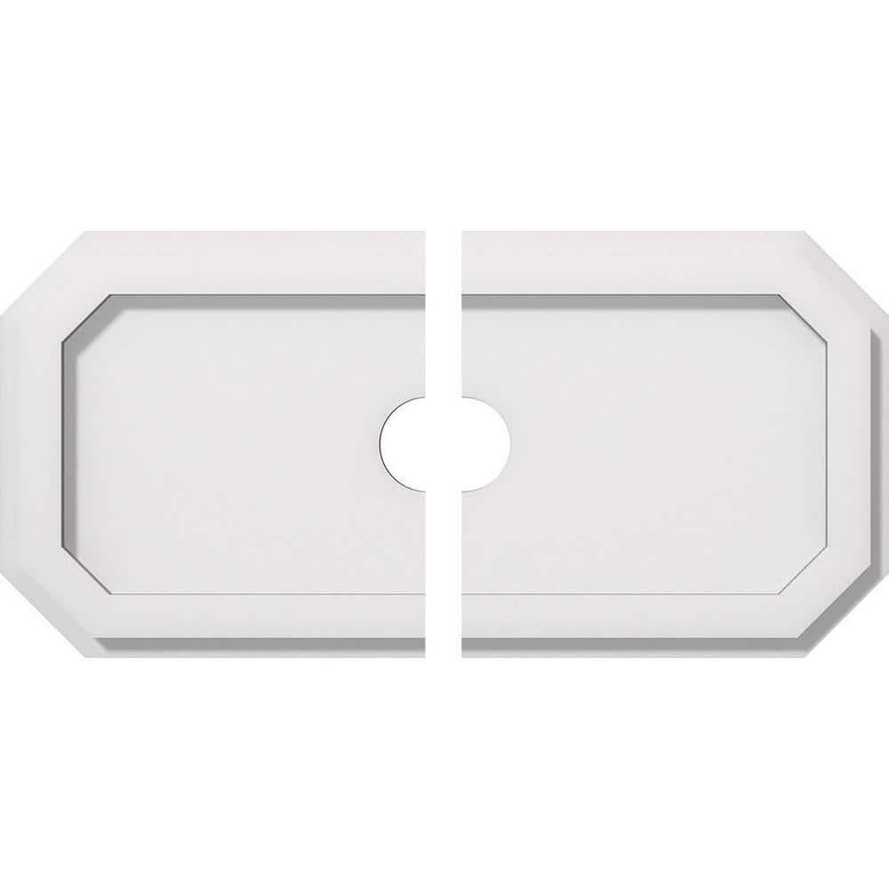 Ekena Millwork 1 in. x 18 in. x 9 in. PVC Medallion Moulding CMP18X9ED2 ...