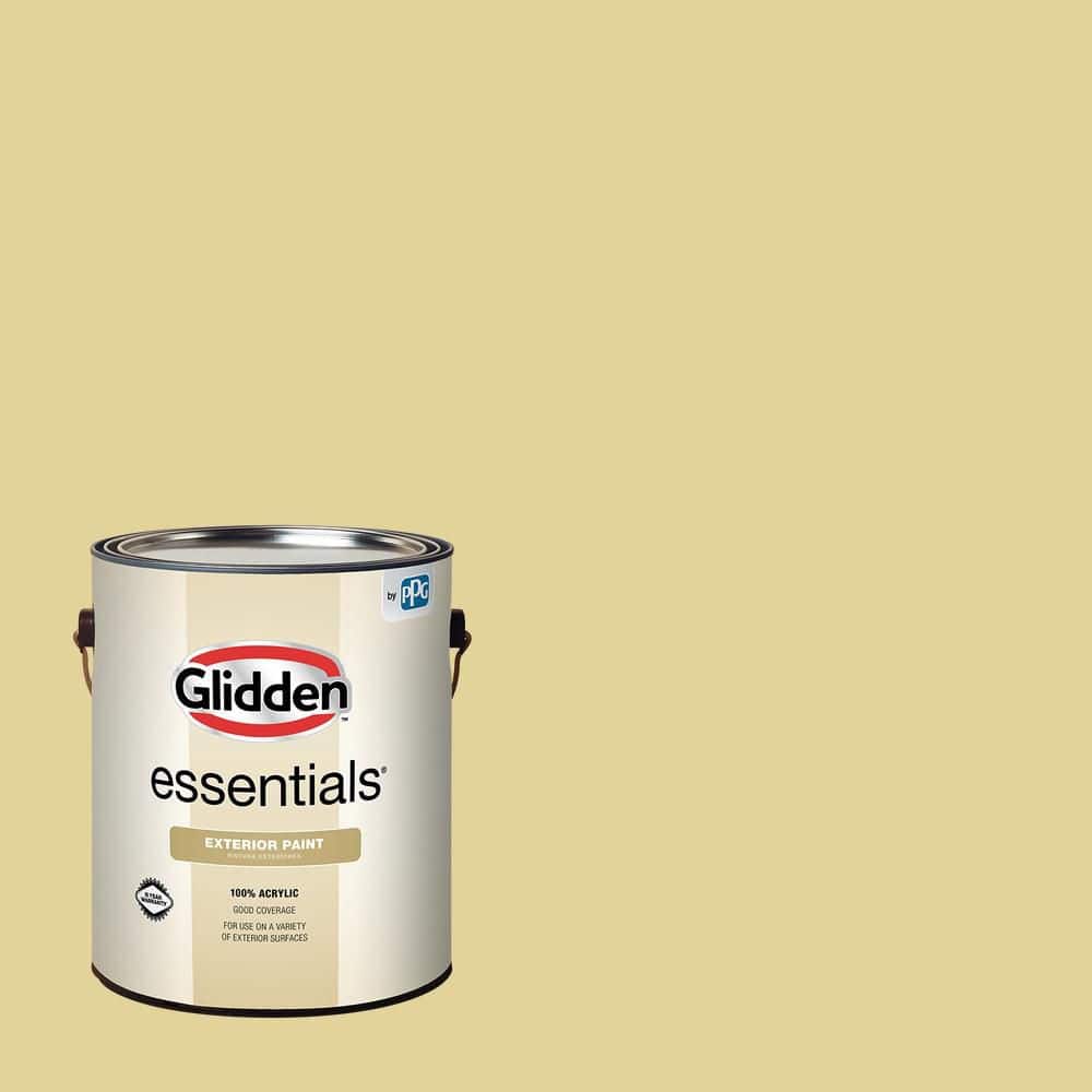 Glidden Essentials 1 gal. PPG1109-3 Twinkle Toes Flat Exterior Paint ...