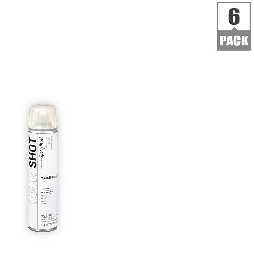 COLORSHOT 10 oz. Gloss Marshmallow White General Purpose Aerosol Spray ...