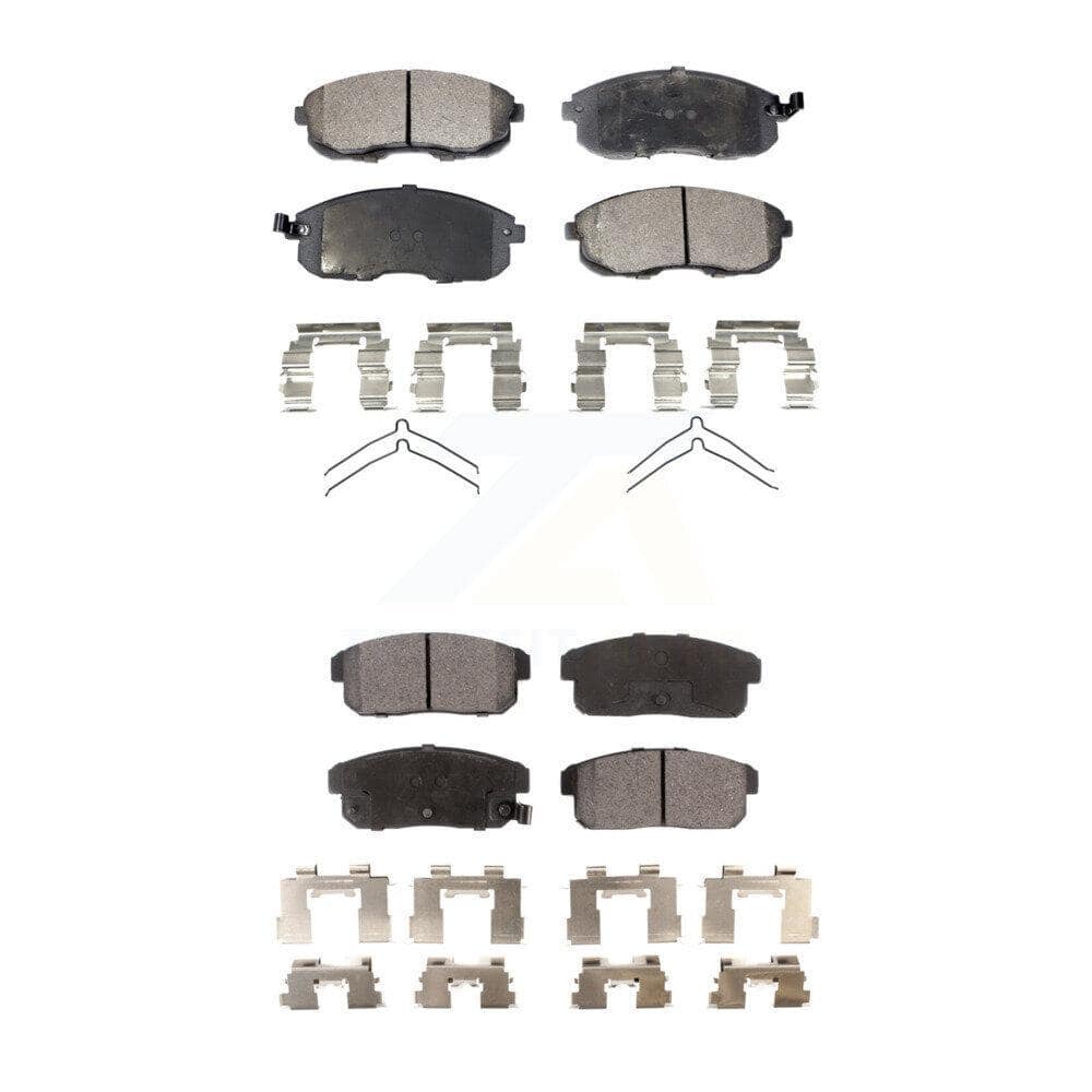 TEC Front Rear Ceramic Brake Pads Kit For Nissan Sentra Infiniti G20 ...