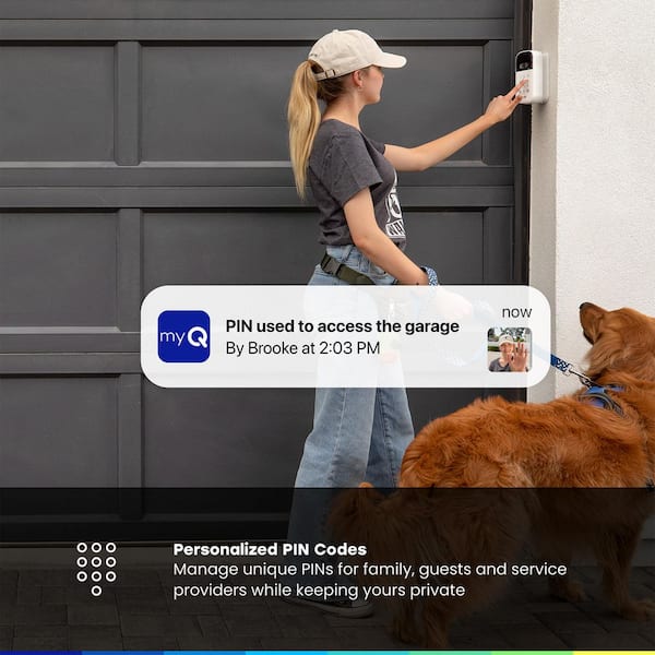 Chamberlain myQ Smart Wireless Garage Door Video Keypad MYQ-K40TXXW ...