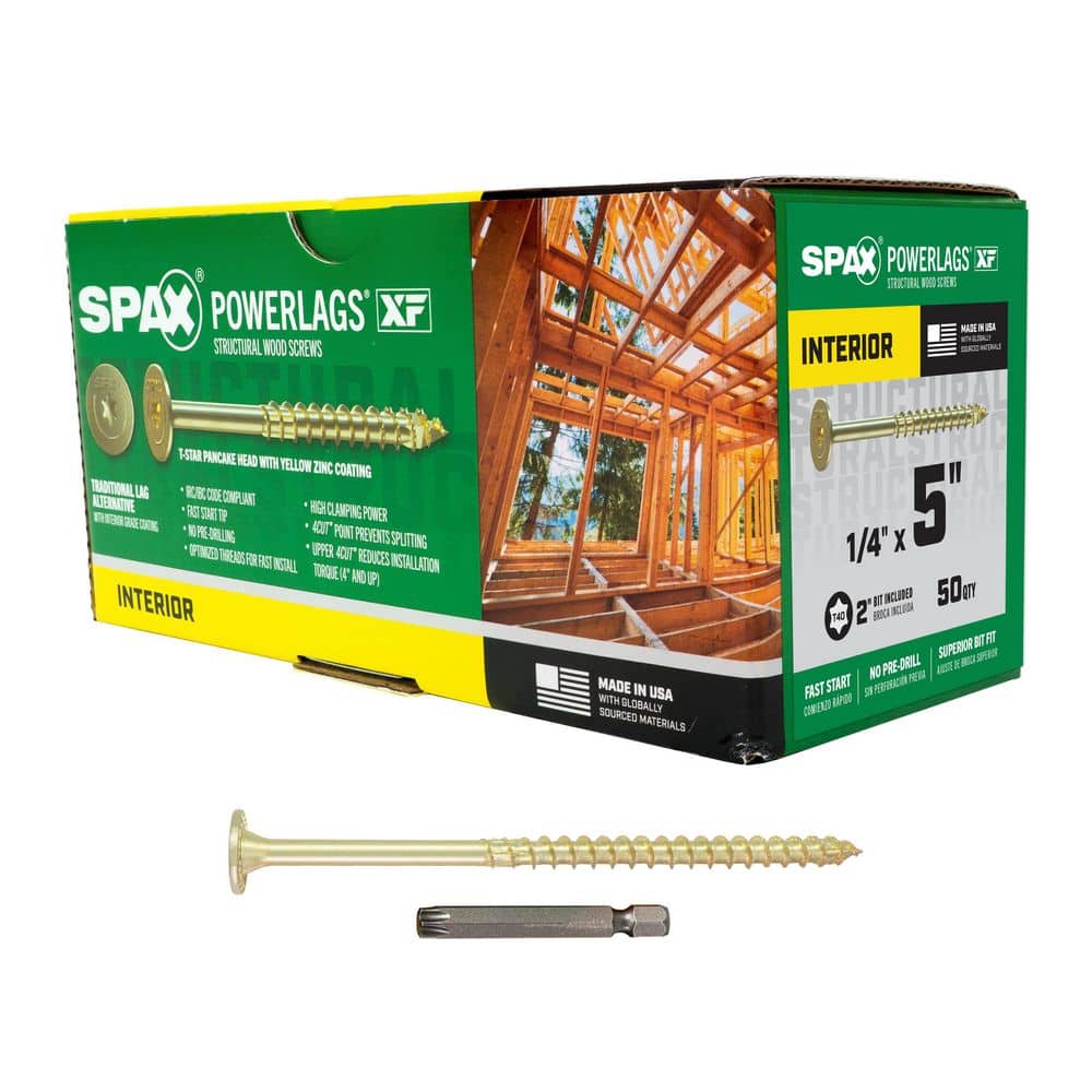 Reviews for SPAX 1/4 in. x 5 in. Powerlags XF Interior T40 T-Star ...