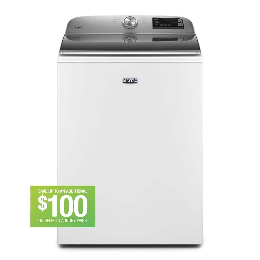 Maytag 4.7 cu. ft. Smart Capable White Top Load Washing Machine with ...