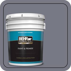 BEHR ULTRA 1 gal. #N540-5 Infamous Satin Enamel Exterior Paint & Primer ...
