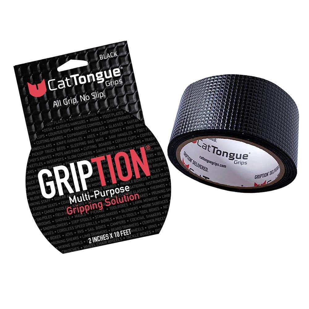 CatTongue Grips Non-Abrasive Gription Roll 2 in. x 10 ft. - Black UC18 ...