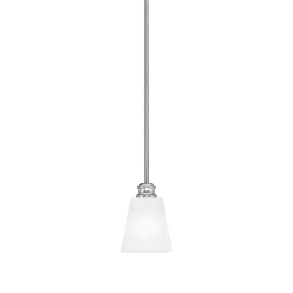 Albany 60-Watt 1-Light Brushed Nickel Pendant Mini Pendant Light Square ...