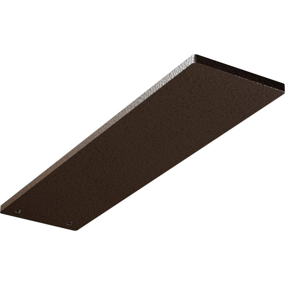 Ekena Millwork 3 in. x 0.25 in. x 12 in. Steel Hammered Brown Logan ...