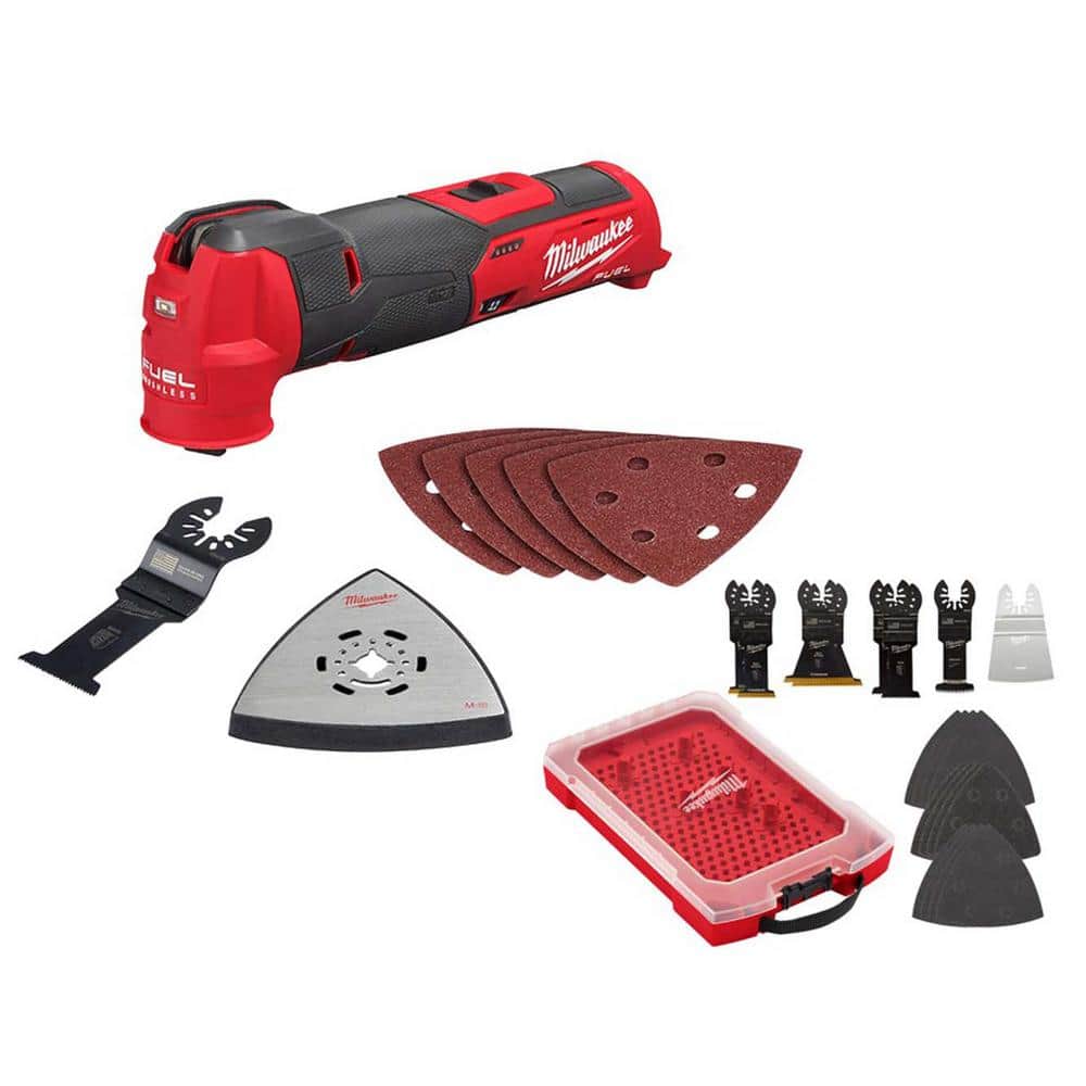 Milwaukee M12 FUEL 12V Lithium-Ion Cordless Oscillating Multi-Tool (Tool-Only) with Oscillating ...