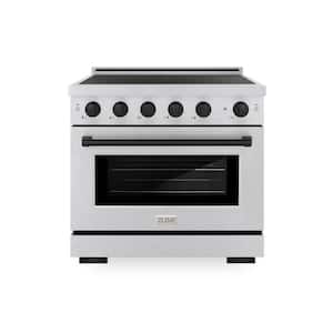 Bosch 800 Series 30 in 4.6 cu ft 4 Burner Slide-In Induction Range with ...