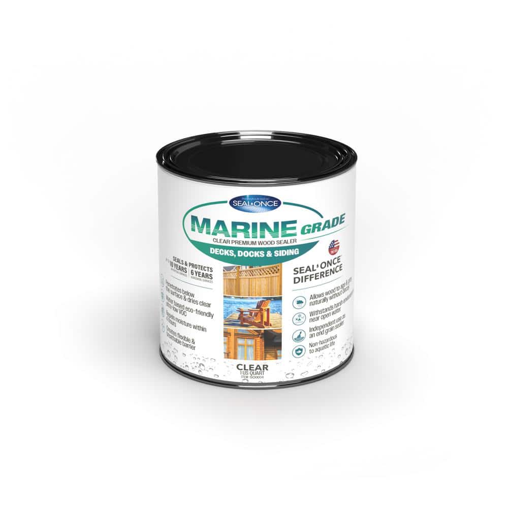 Reviews for SEAL-ONCE MARINE GRADE 1 qt. Clear Premium Water-Based ...