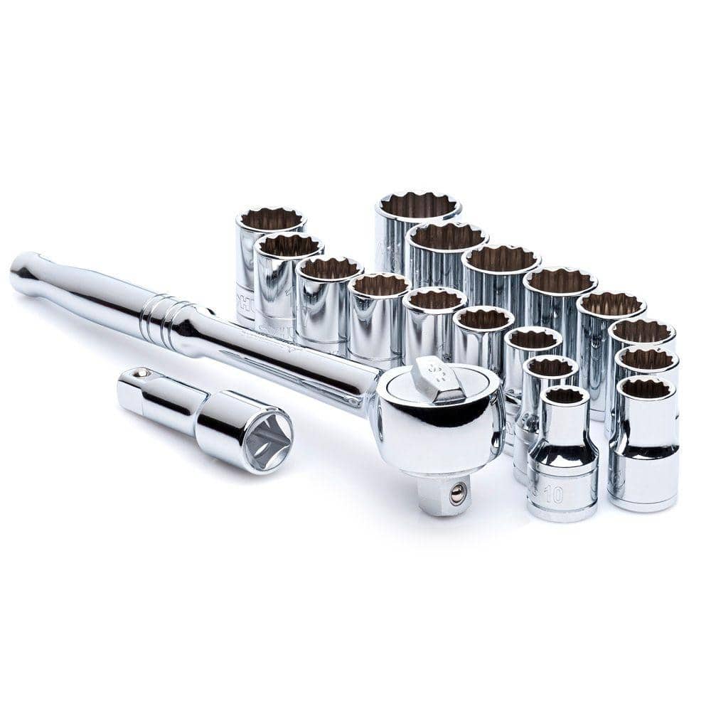Husky 1/2 in. Drive Socket Set (20-Piece) H2D20SWS - The Home Depot