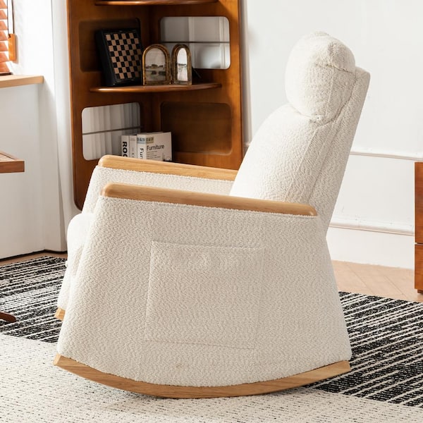 High back upholstered rocking chair store