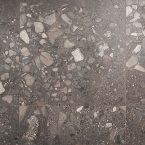 Ivy Hill Tile Montari Green Sky 24 in. x 48 in. Marble Look Polished ...
