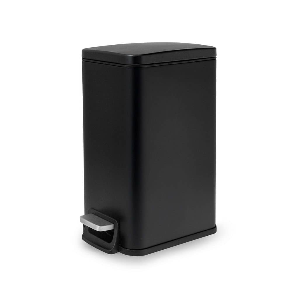 Moorefield Slim Rectangular 6 L/1.6 Gal. Pedal Trash Bin with Soft ...