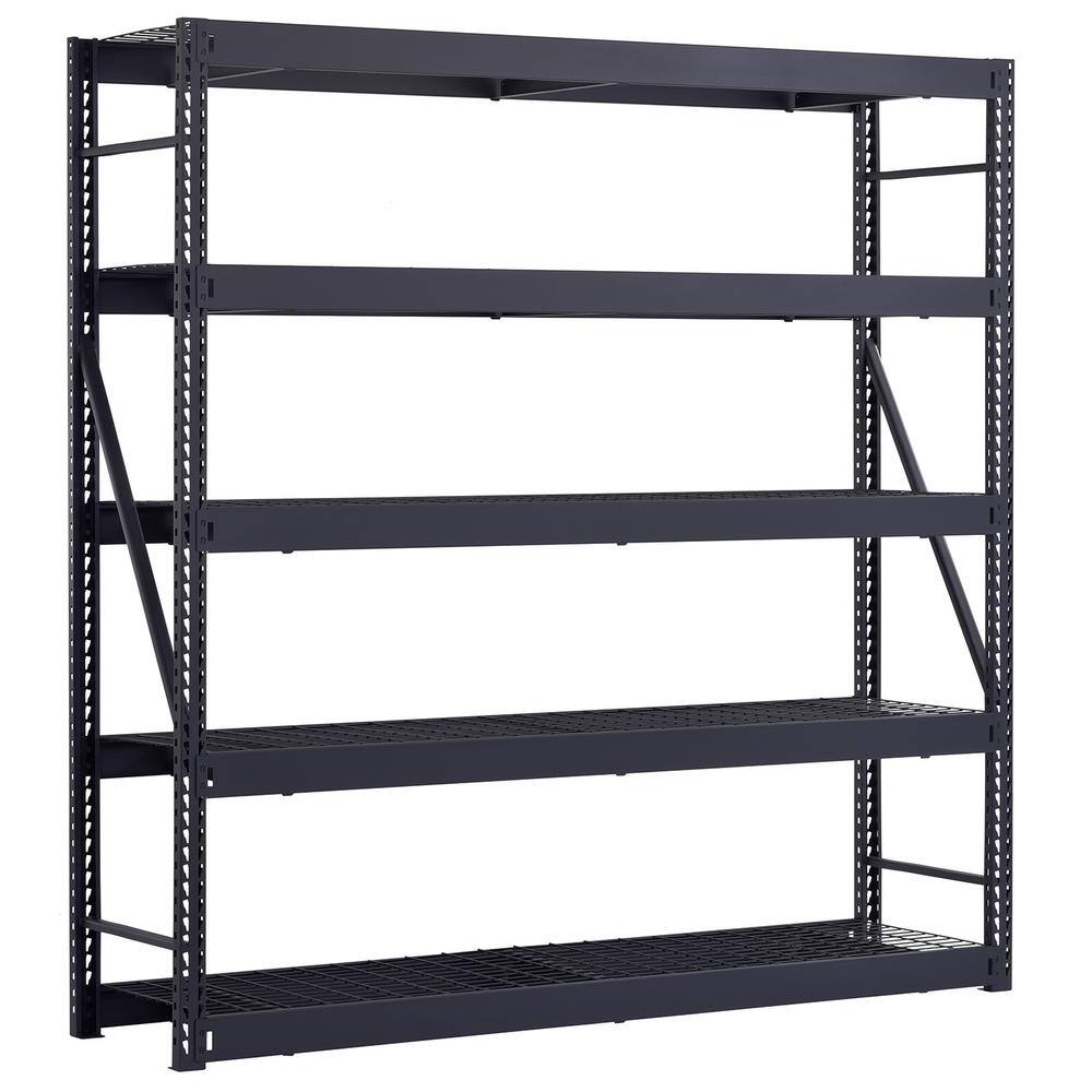 Husky 5-Shelf Metal Industrial Duty Freestanding Garage Storage ...