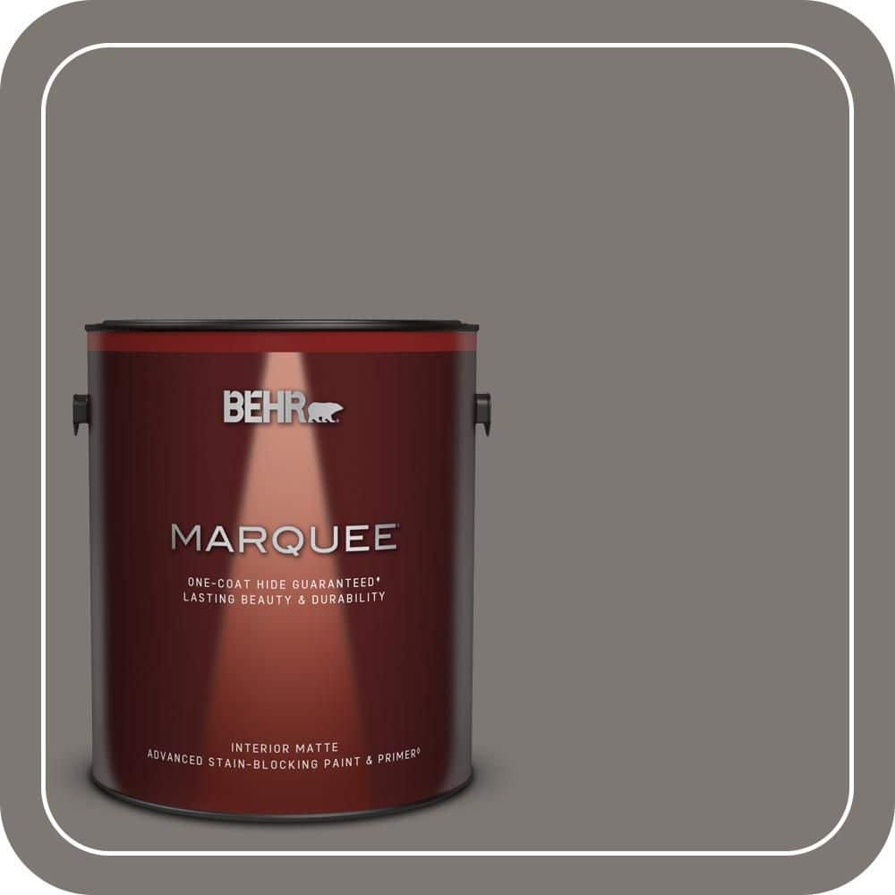 BEHR MARQUEE 1 gal. #790F-5 Amazon Stone Matte Interior Paint & Primer ...