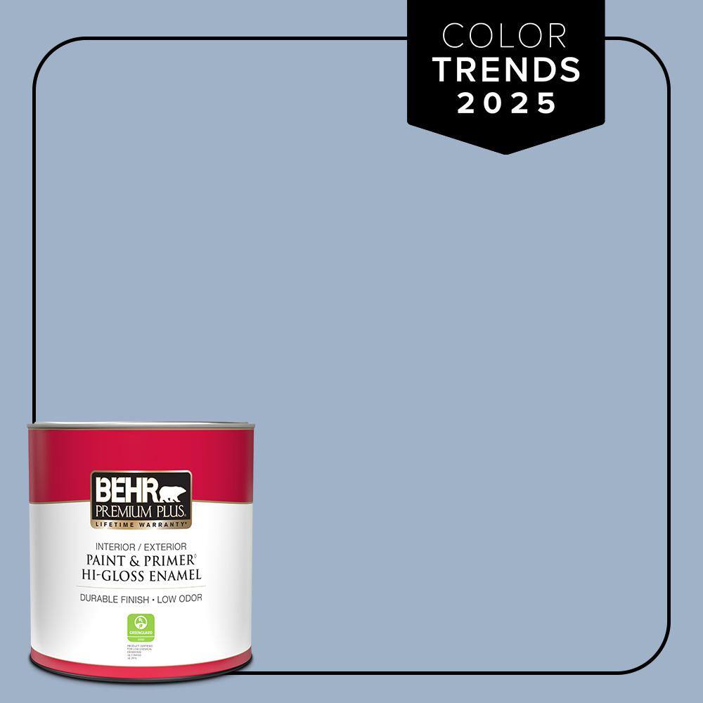 BEHR PREMIUM PLUS 1 qt. #S530-3 Aerial View Hi-Gloss Enamel Interior ...