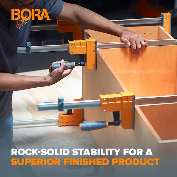 BORA Steel 50 in. Parallel Clamp (Set of 2) 571150T - The Home Depot