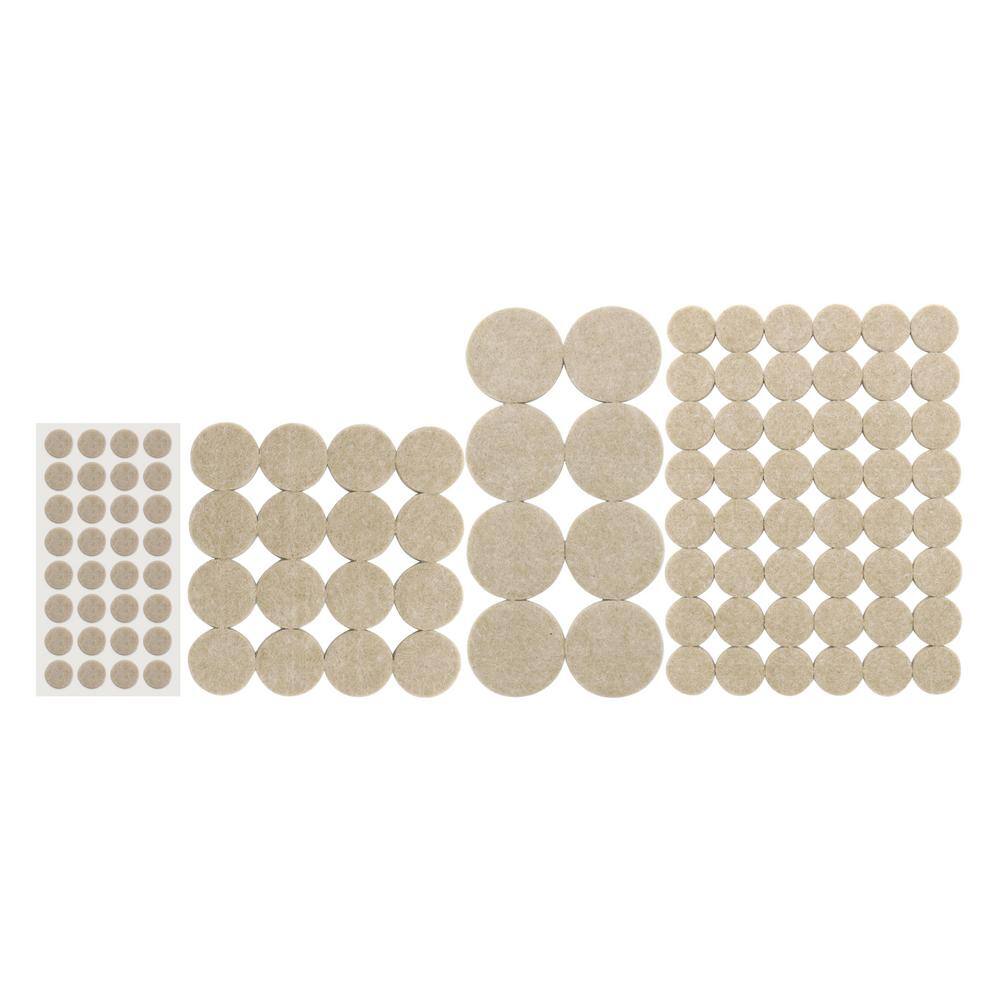 Everbilt Assorted Felt Pads Value Pack (336-Piece) 080902 - The Home Depot