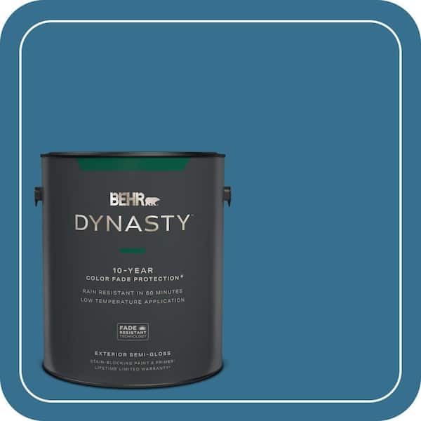 BEHR DYNASTY 1 gal. #M490-6 Living Stream Semi-Gloss Exterior Stain ...