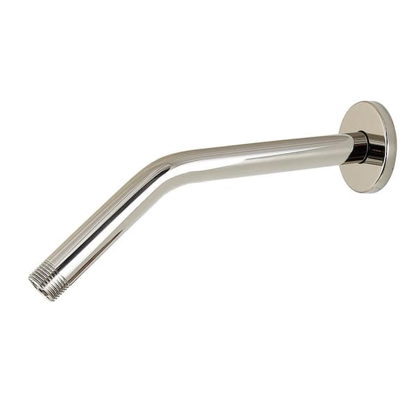 Kingston Brass 10 in. Shower Arm with Flange in Polished Nickel HK162R6 ...